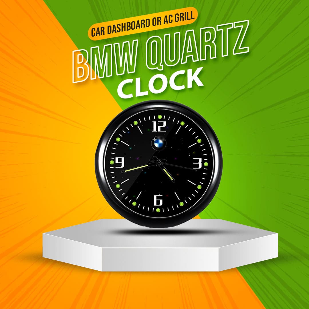 Buy BMW Car Dashboard Or AC Grill Clock | Car Dashboard Quartz Clock ...