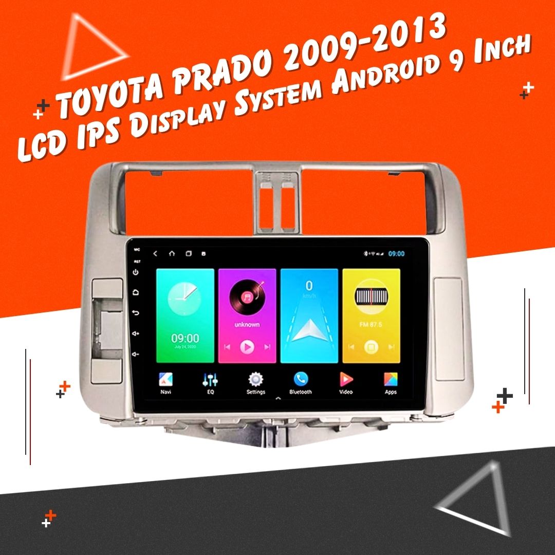 Buy Toyota Prado LCD multimedia IPS Display System Android 9 Inch ...