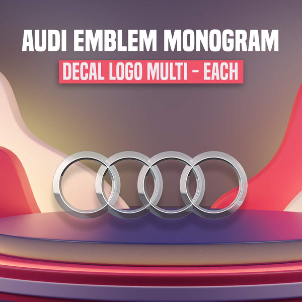 Buy Audi Emblem | Decal | Monogram | Logo Multi - Each