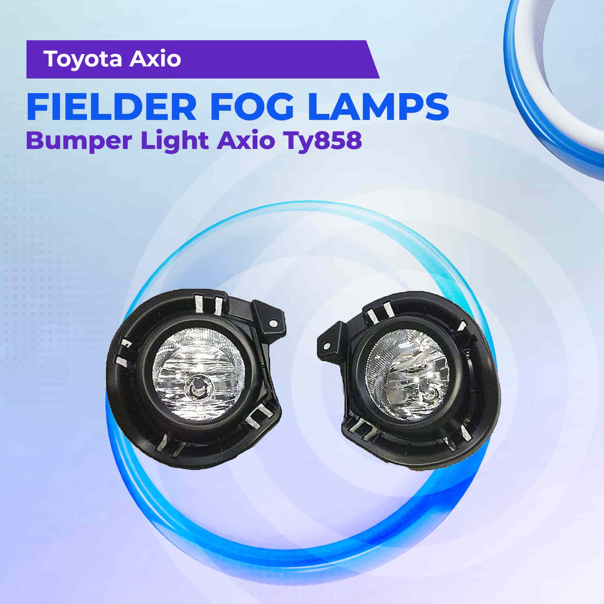 Buy Toyota Axio Fielder Fog Lamps Bumper Light Axio Ty858 - Model 2012 ...