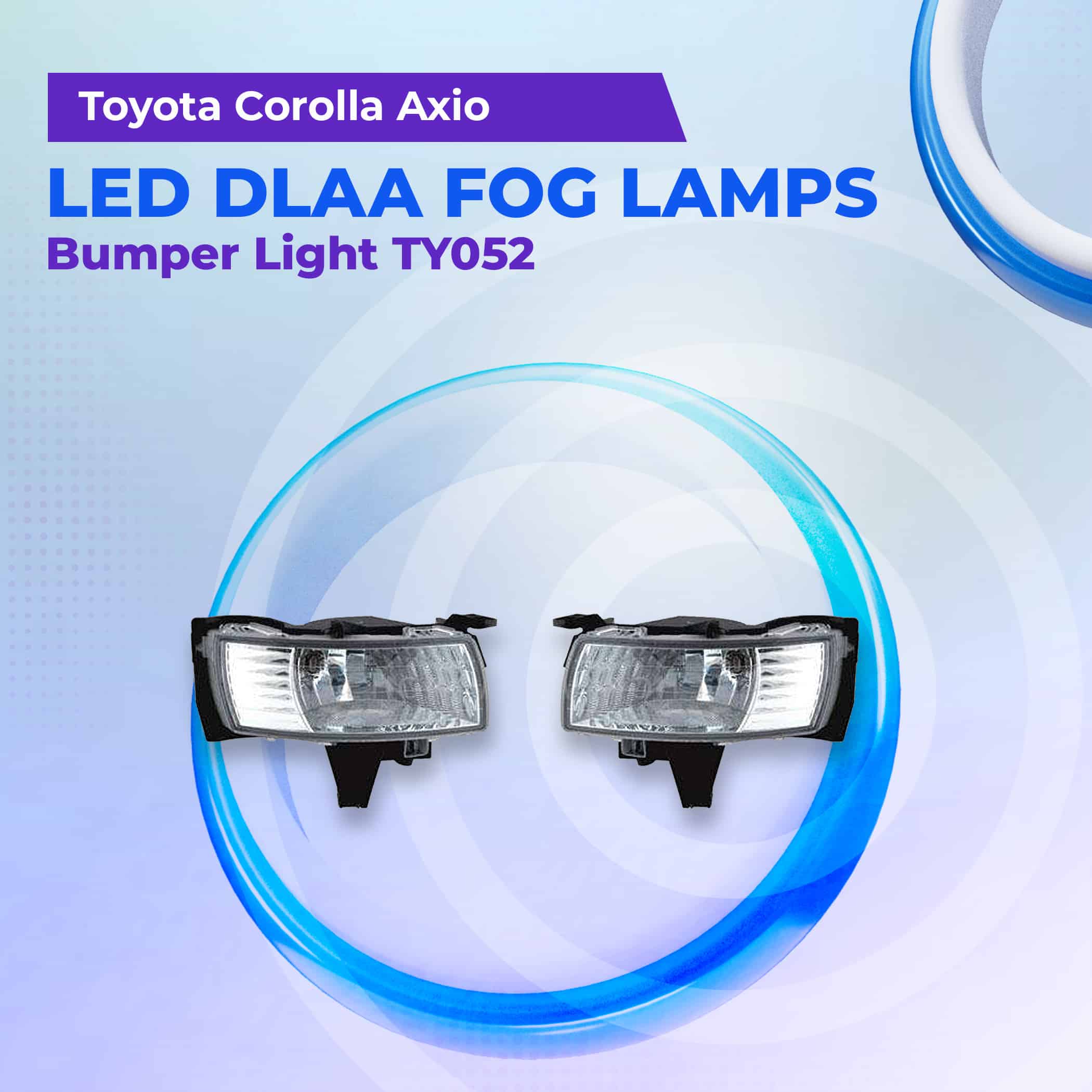 Buy Toyota Corolla Axio LED DLAA Fog Lamps Bumper Light Online