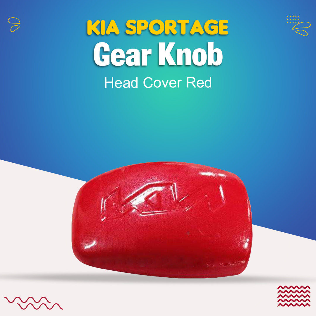 Buy KIA Sportage Gear Knob Head Cover Red - Model 2019-2021 Online