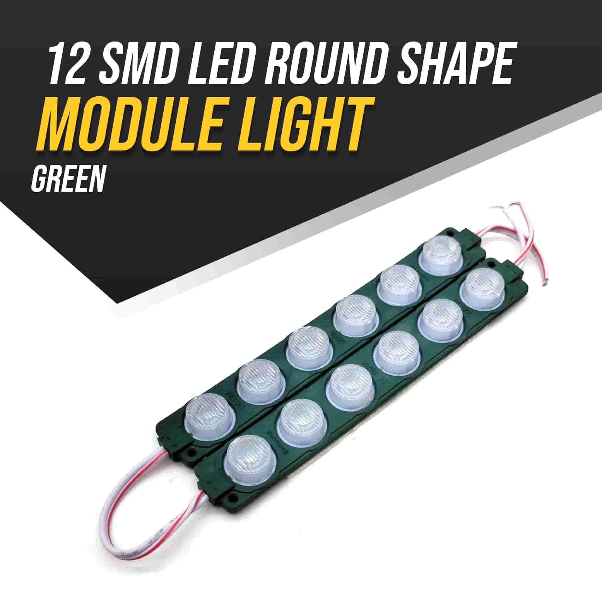 Buy 12 SMD LED Round Shape Module Light Green Online In Pakistan