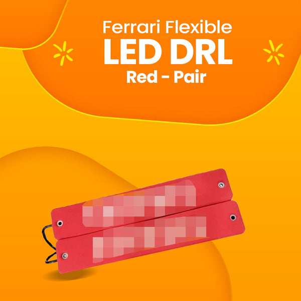 Buy Ferrari Flexible LED DRL Red | Daytime Running Lights | Online