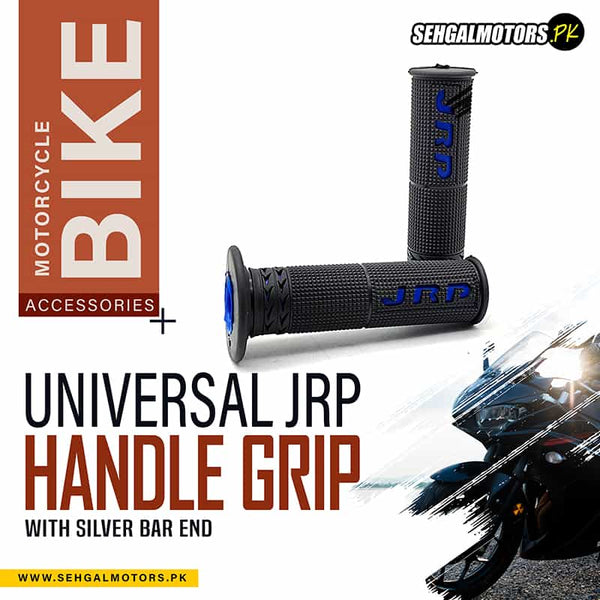 Buy Bike JRP HANDLE GRIP WITH SILVER BAR END Online In Pakistan