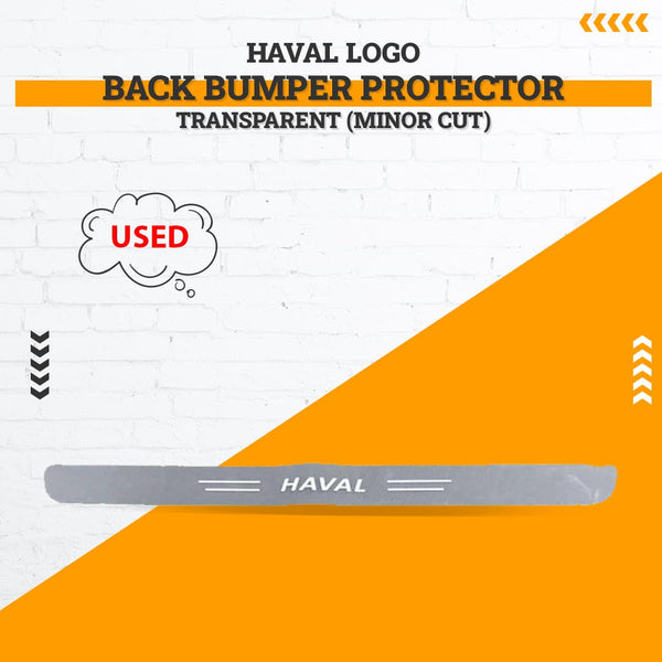 Buy Used Haval Logo Back Bumper Protector Transparent (Minor Cut ...