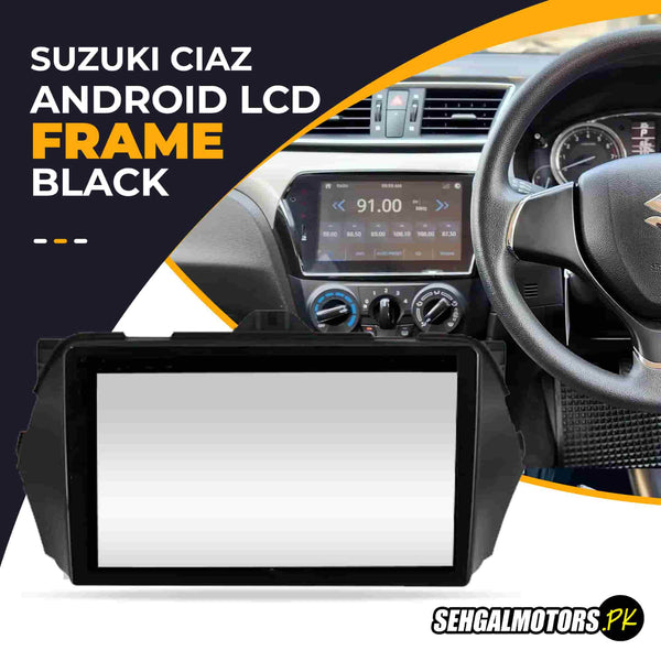 Buy Suzuki Ciaz Android LCD Frame With Wiring Black 9 Inches