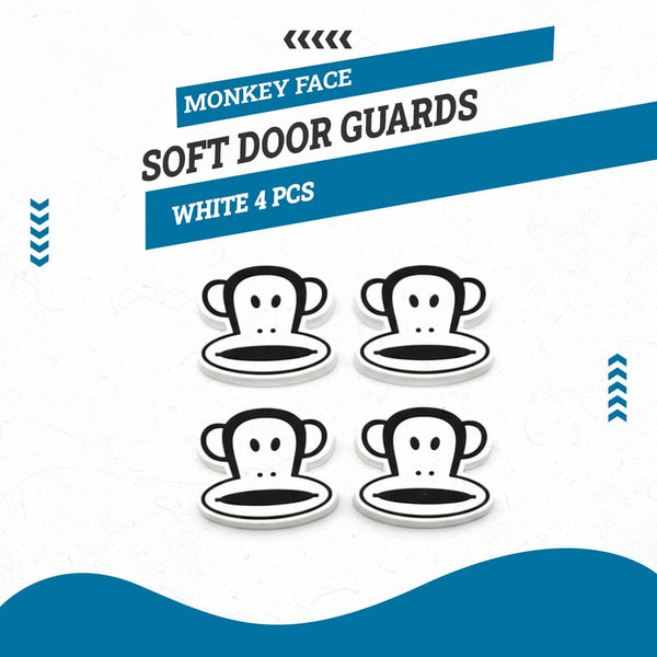 Buy Monkey Face Soft Door Guards - White 4Pcs Online In Pakistan