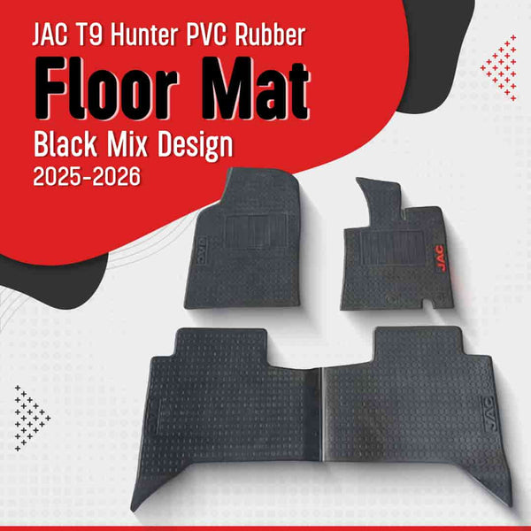 Buy JAC T9 Hunter PVC Rubber Floor Mat Black Mix Design 2025-2026 ...