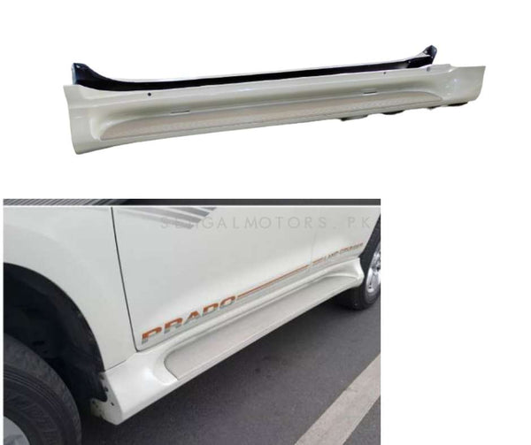 Buy Toyota Prado Foot Steps Cover White - Model 2009-2021